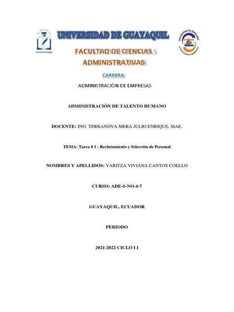Caso Practico 1 Reclutamiento Y Seleccion De Personal Pdf Gestión