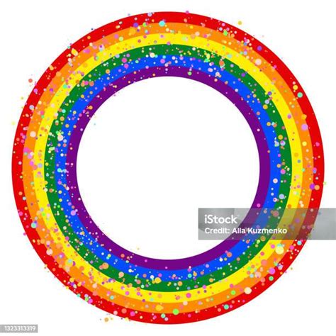 標記lgbt圖示圓形框架與五彩紙屑範本設計向量插圖愛贏了彩虹色的 Lgbt 符號同性戀驕傲集合向量圖形及更多lgbtqia文化圖片 Istock