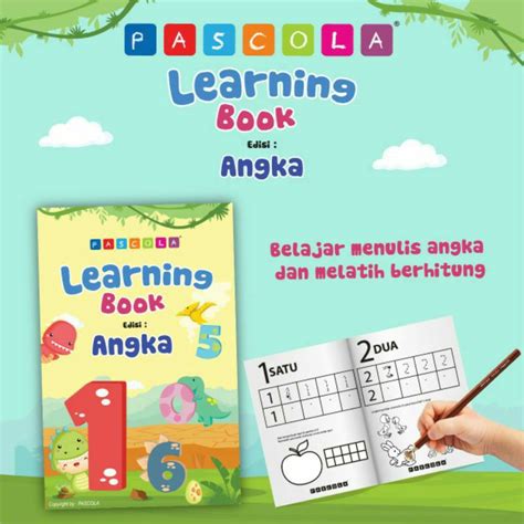 Jual Standard Pen Learning Book Pascola Edisi Belajar Menulis Angka
