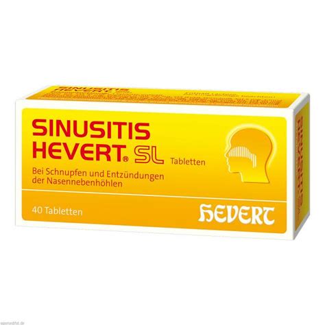 Sinusitis Hevert Sl Tabletten 40 St Preisvergleich Pzn 2784980