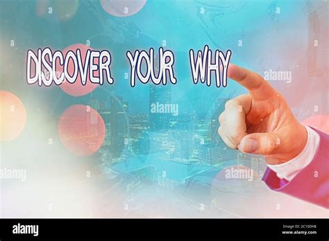 Writing Note Showing Discover Your Why Business Concept For Knowing The Reason And Purpose Of