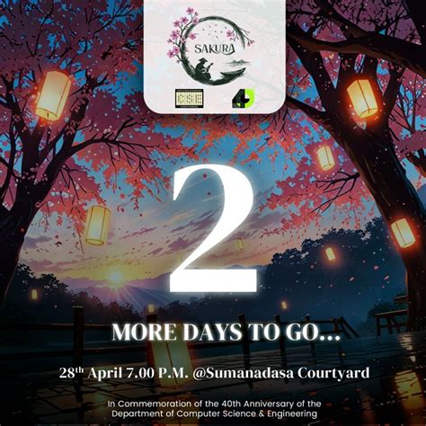 Cse Cse40 Uom Sakura Department Of Computer Science And Engineering University Of Moratuwa