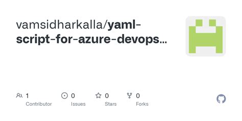 Github Vamsidharkallayaml Script For Azure Devops Basic