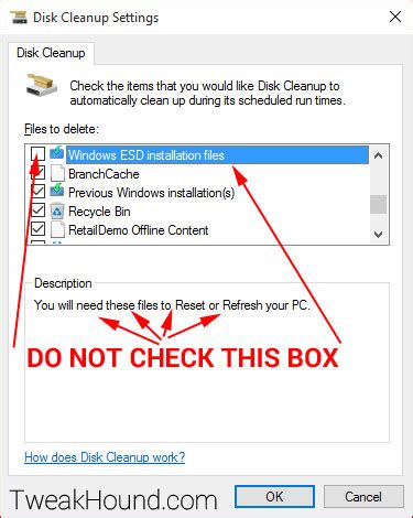 Windows Advanced Disk Cleanup TweakHound