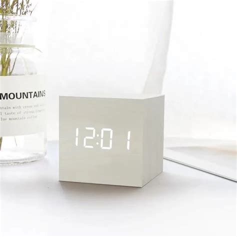 Led Cube Alarm Clock The Decor House