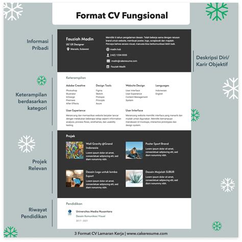 3 Tipe Format CV Lamaran Kerja Mana Yang Paling Bagus Template