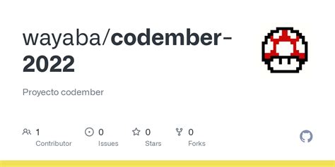 Github Wayaba Codember Proyecto Codember