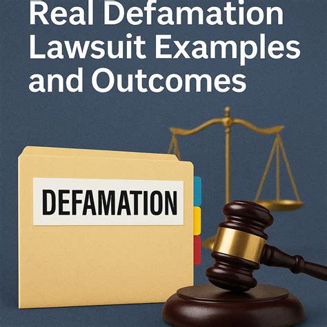Real Defamation Lawsuit Examples And Court Outcomes Defamation Blog