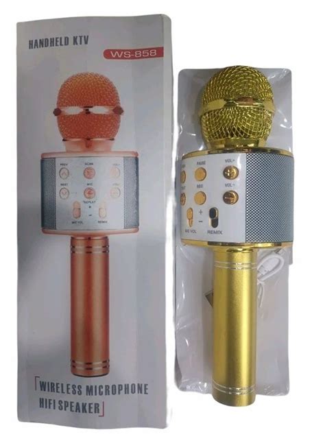 Handheld KTV Golden Wireless Microphone HIFI Speaker Model Name Number Ws At Rs In