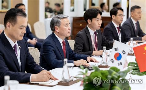 한 중 국방장관회담 발언 듣는 이종섭 국방부 장관 연합뉴스