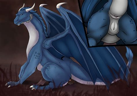 Rule 34 Ambiguous Gender Anus Belly Blue Body Blue Eyes Blue Mane Blue Scales Blue Wings Brown