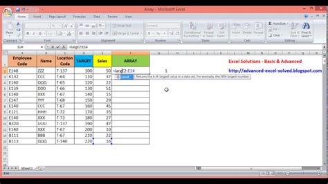 excel array easily step by step how to use array functions or formula with example youtube