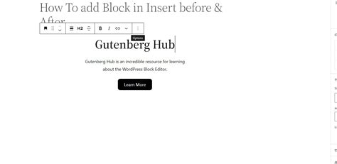 How To Add A Block Before Or After Another Block In WordPress