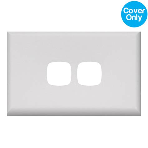 Hpm Excel 2 Gang Light Switch White Cover Xl770 2plwe