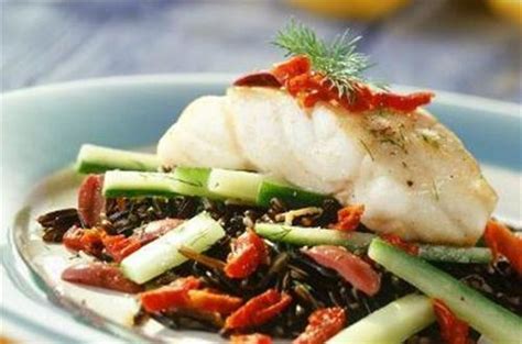 Filets De Rascasse Au Riz Sauvage Et Aux Concombres