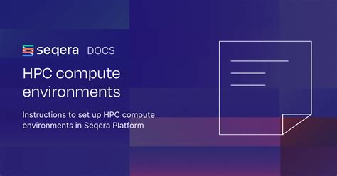 Hpc Compute Environments Seqera Docs