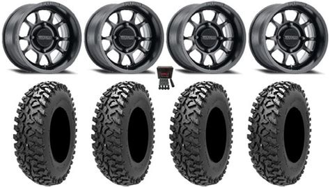 Method 409 15 Black 52 Wheels 32 Rampage Fury Tires Polaris Ranger