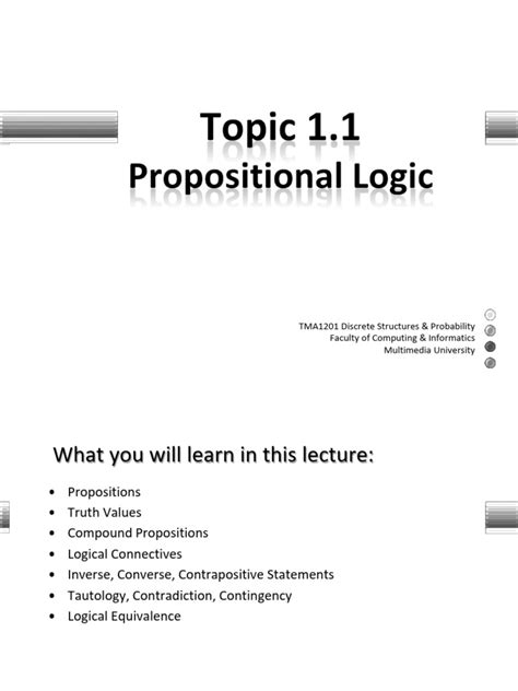 T1 1 Propositional Logic Pdf Formalism Deductive Semantics