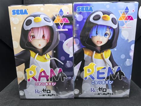 Double Set Luminasta Rem Ram Kotoriasobi Ver Rezero Figures Hobbies Toys Toys Games On