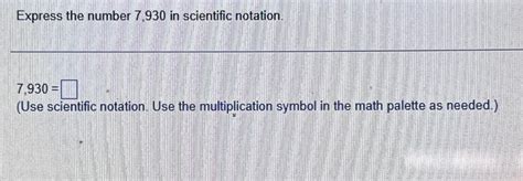 Solved Express The Number In Scientific Chegg