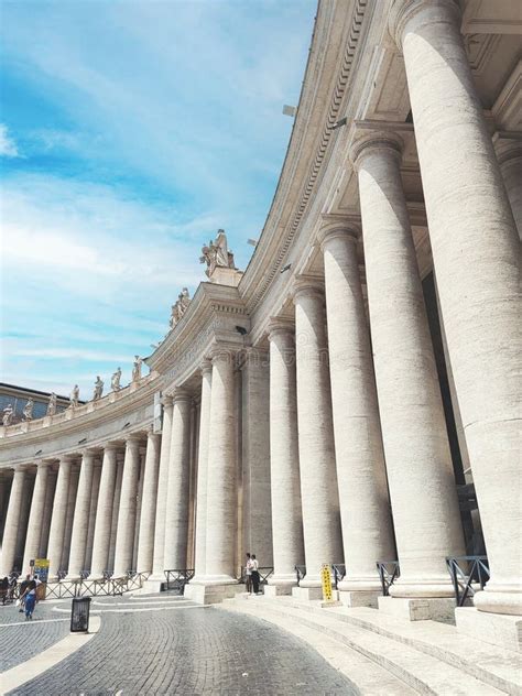 Awesome Huge Greek Built Columns In Greece Stock Image Image Of