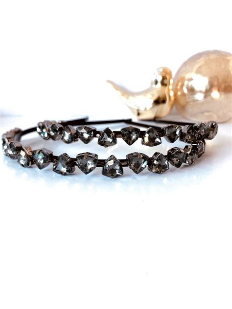 Kit Tiaras Bordada Pedra Arquinho Tendencia Elo