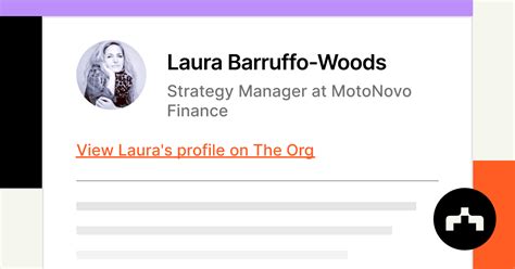 Laura Barruffo Woods Strategy Manager At Motonovo Finance The Org