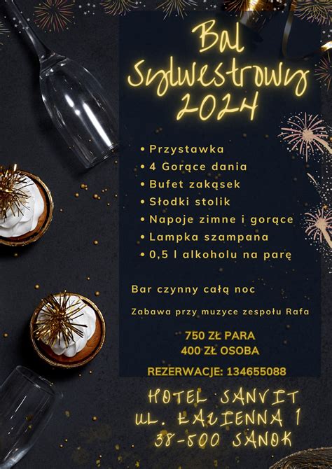 BAL SYLWESTROWY w Hotelu Sanvit Brzozów w brzozów24 pl Serwis