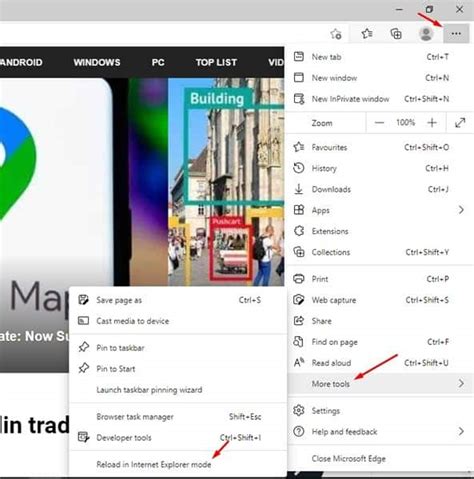 How To Activate The Ie Mode In Microsoft Edge Browser