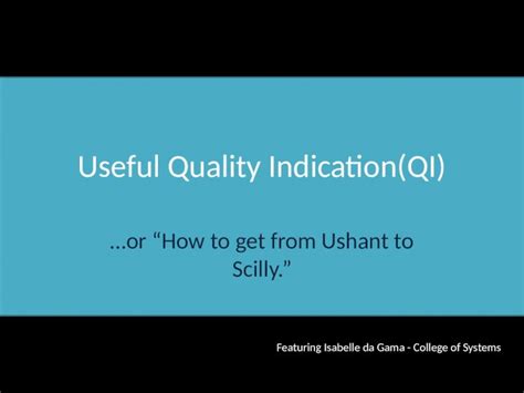 Pptx Useful Quality Indicators Dokumen Tips
