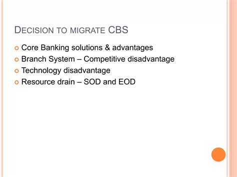 Core Banking Solution Ppt Of Tcs And Sbi Ppt