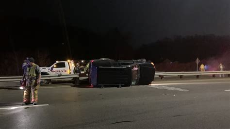 Driver Escapes Injury In Rollover Crash