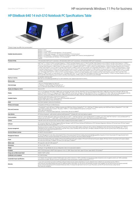 Elitebook 650g10 Intel I5 I7 Processor Elitebook 650g10 Notebook Laptop