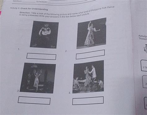 Section Schedule Activity 5 Check For StudyX