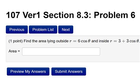 Solved 107 Ver1 Section 83 Problem 5 Previous Problem List