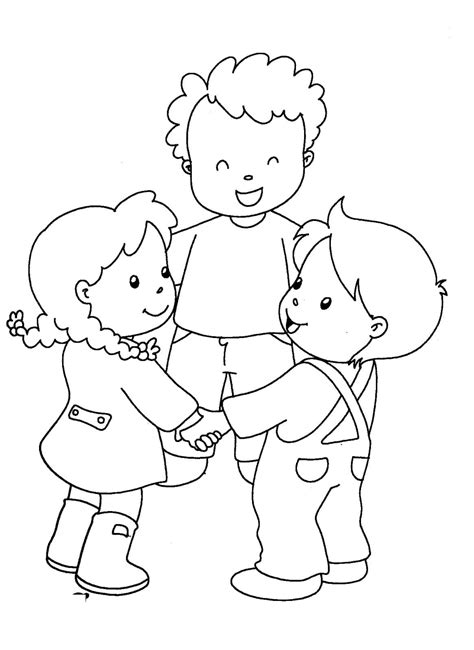 Coloriage Dessin Gratuit De Amitié Télécharger Et Imprimer Gratuit