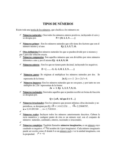 Conjuntos Numé Ricos Pdf Números Multiplicación