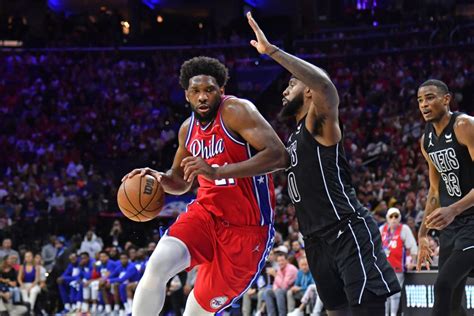 76ers Joel Embiids Stats And Highlights In Game 1 Vsnets Sports