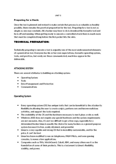 eh unit 1 comprehensive ethical hacking notes and impacts analysis