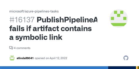 PublishPipelineArtifact Fails If Artifact Contains A Symbolic Link