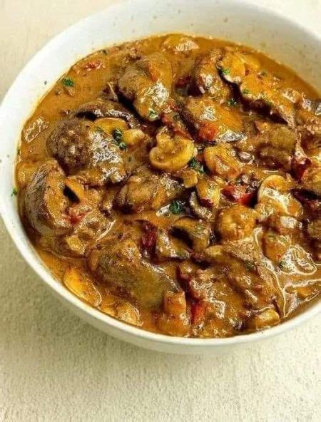 Spicy Chicken Livers With Mushrooms Recipe Full Recipe