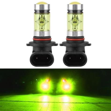 SURENHAP Phare LED Kit D Ampoules De Phares LED Jaunes 9006 100W 4300K
