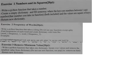 solved exercise 1 numbers and its squares 20pt write a