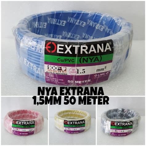 Jual Kabel EXTRANA NYA X Mm Kabel Listrik Tembaga Kuningan Panjang Meter SNI Kabel
