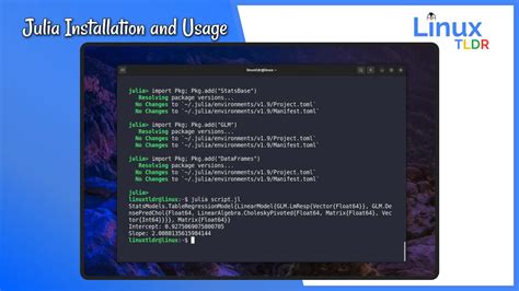 how to install and use julia on linux