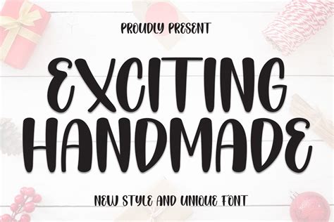 Exciting Handmade Regular Font Xfontspro