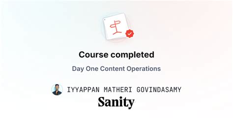 Iyyappan Matheri Govindasamy On Linkedin I Just Completed The Day One