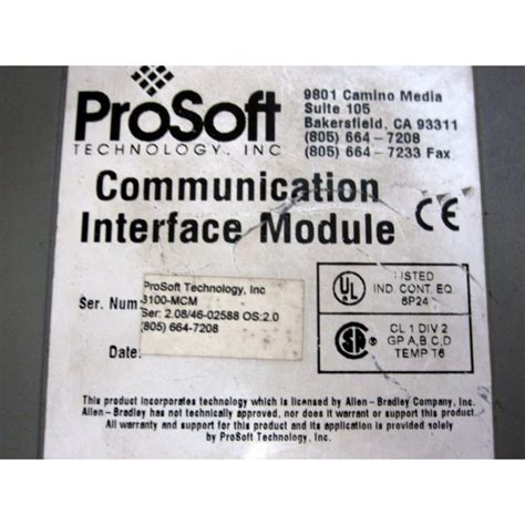 ProSoft Technology MCM Comms Module MCM Used Mara Industrial