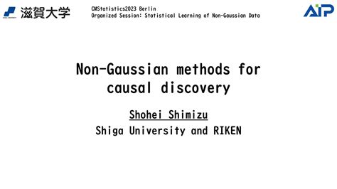 Non Gaussian Methods For Causal Discovery Speaker Deck