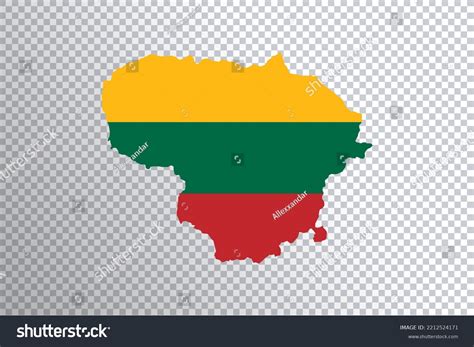 맵의 리투아니아 플래그 투명한 배경 클리핑 스톡 일러스트 2212524171 Shutterstock
